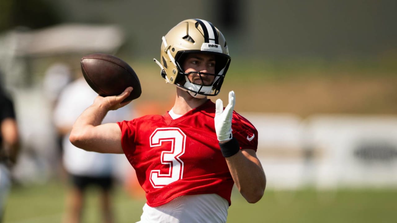Saints QB Jake Haener diagnosed with skin cancer, but remains at camp