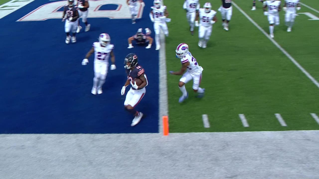 Chicago Bears wide receiver Velus Jones Jr. wins pylon race for 4-yard ...