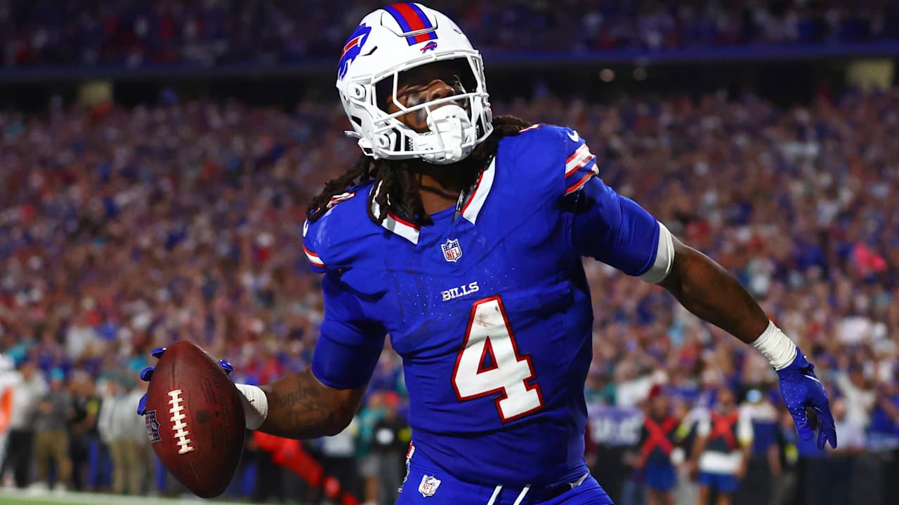 James Cook, 'shot out of a cannon,' powers Bills' win over Dolphins