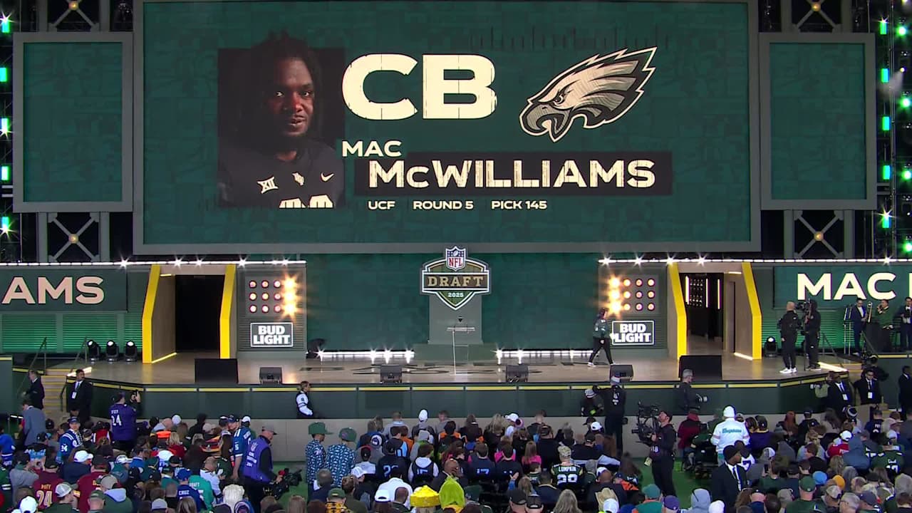 Philadelphia Eagles select cornerback Mac McWilliams with No. 145 pick ...