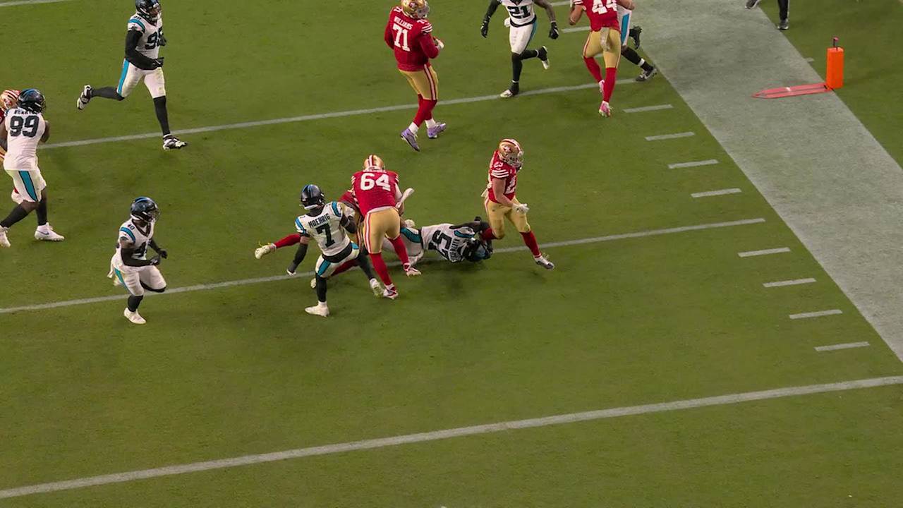 San Francisco 49ers running back Christian McCaffrey's touchdown run ...