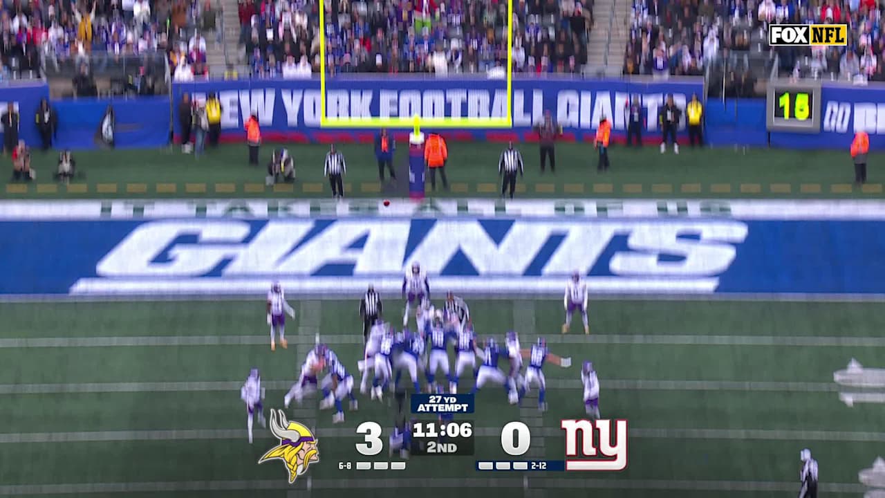 New York Giants kicker Ben Saul's first NFL field goal attempt is good ...