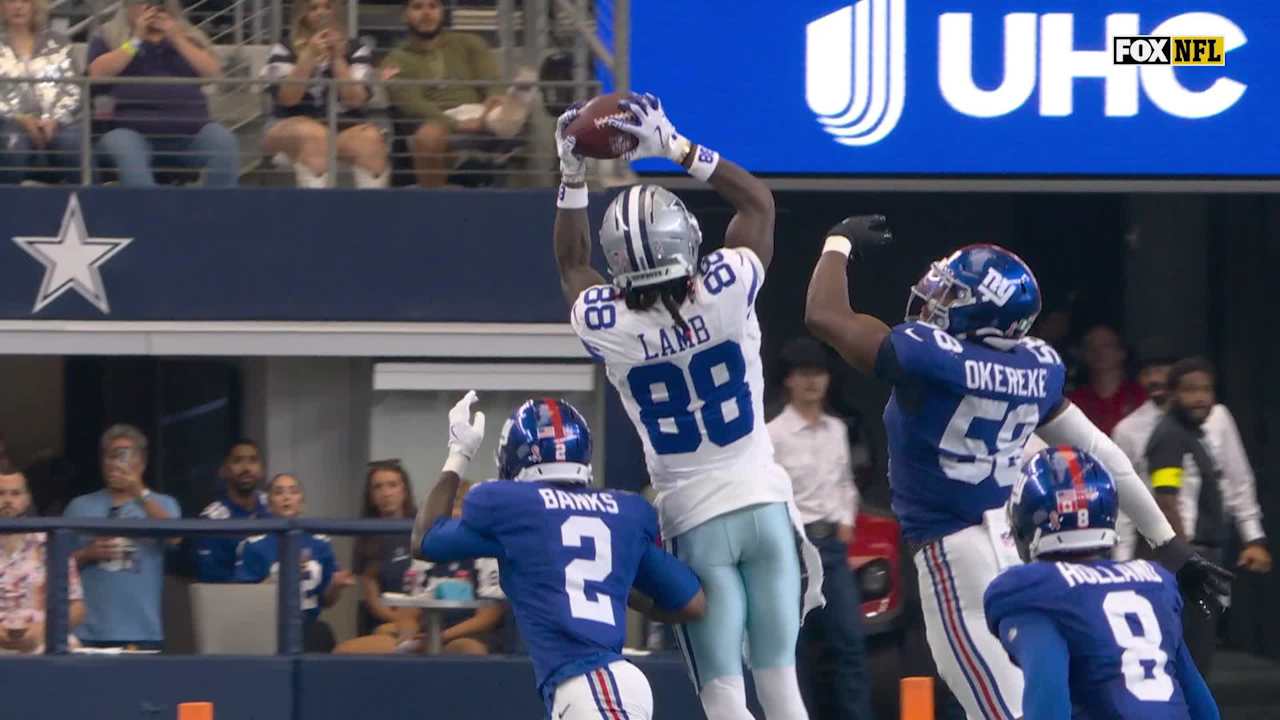 Dallas Cowboys wide receiver CeeDee Lamb gets UP for catch in double ...