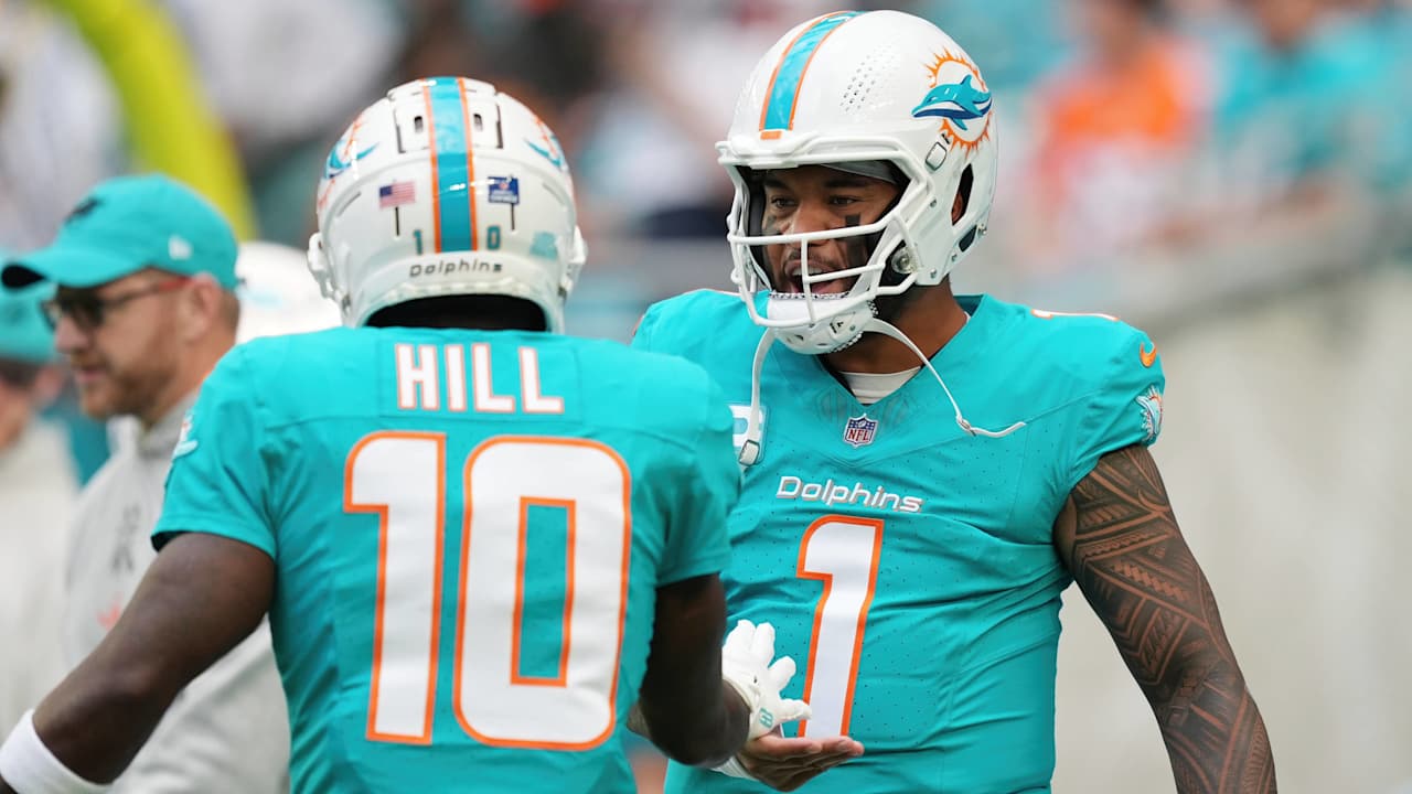 Tua Tagovailoa-Tyreek Hill relationship 'good' after Dolphins camp drama: 'That conversation is ...