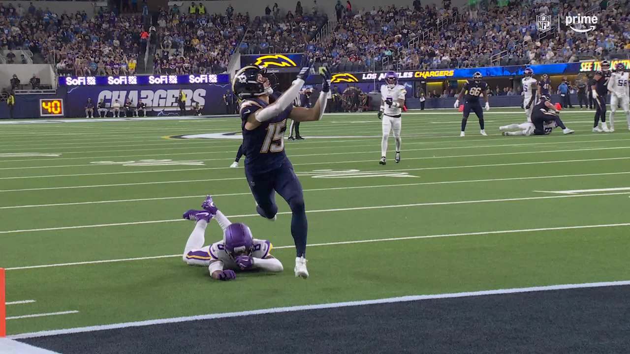 Los Angeles Chargers quarterback Justin Herbert's 27-yard touchdown ...