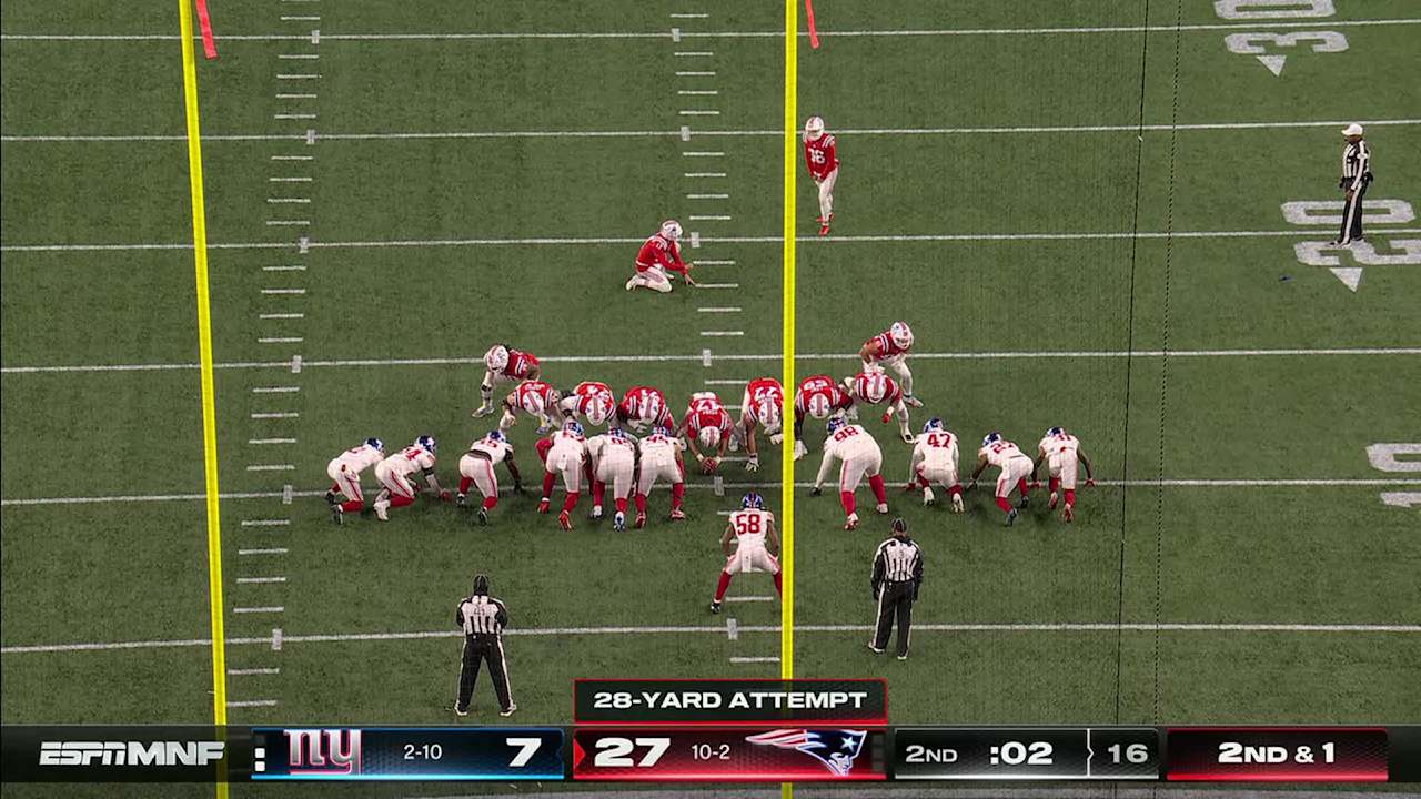New England Patriots kicker Andy Borregales' 28-yard field goal gets ...