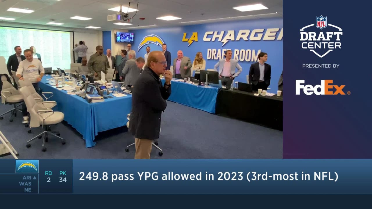 Take a look inside Los Angeles Chargers' draft room after trade with ...