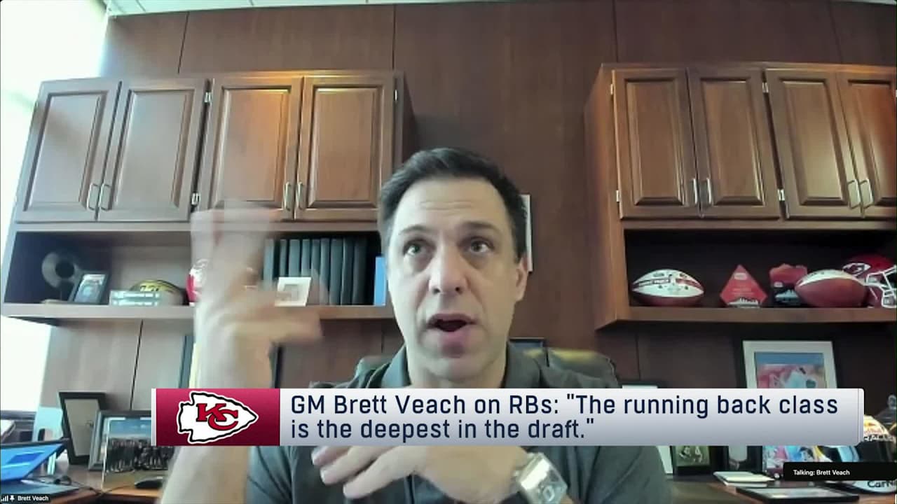 Kansas City Chiefs GM Brett Veach: 'The running back class is probably the deepest' position ...