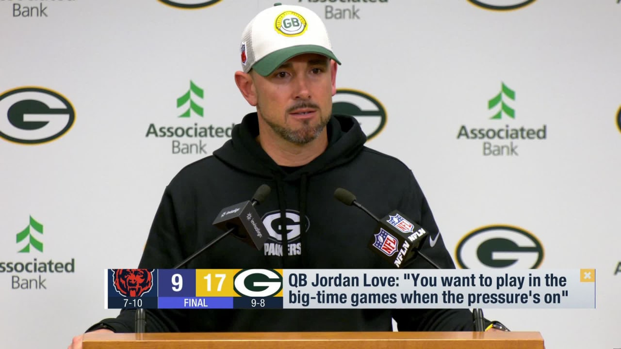 Green Bay Packers head coach Matt LaFleur on quarterback Jordan Love: 'He's a tough-minded sucker'