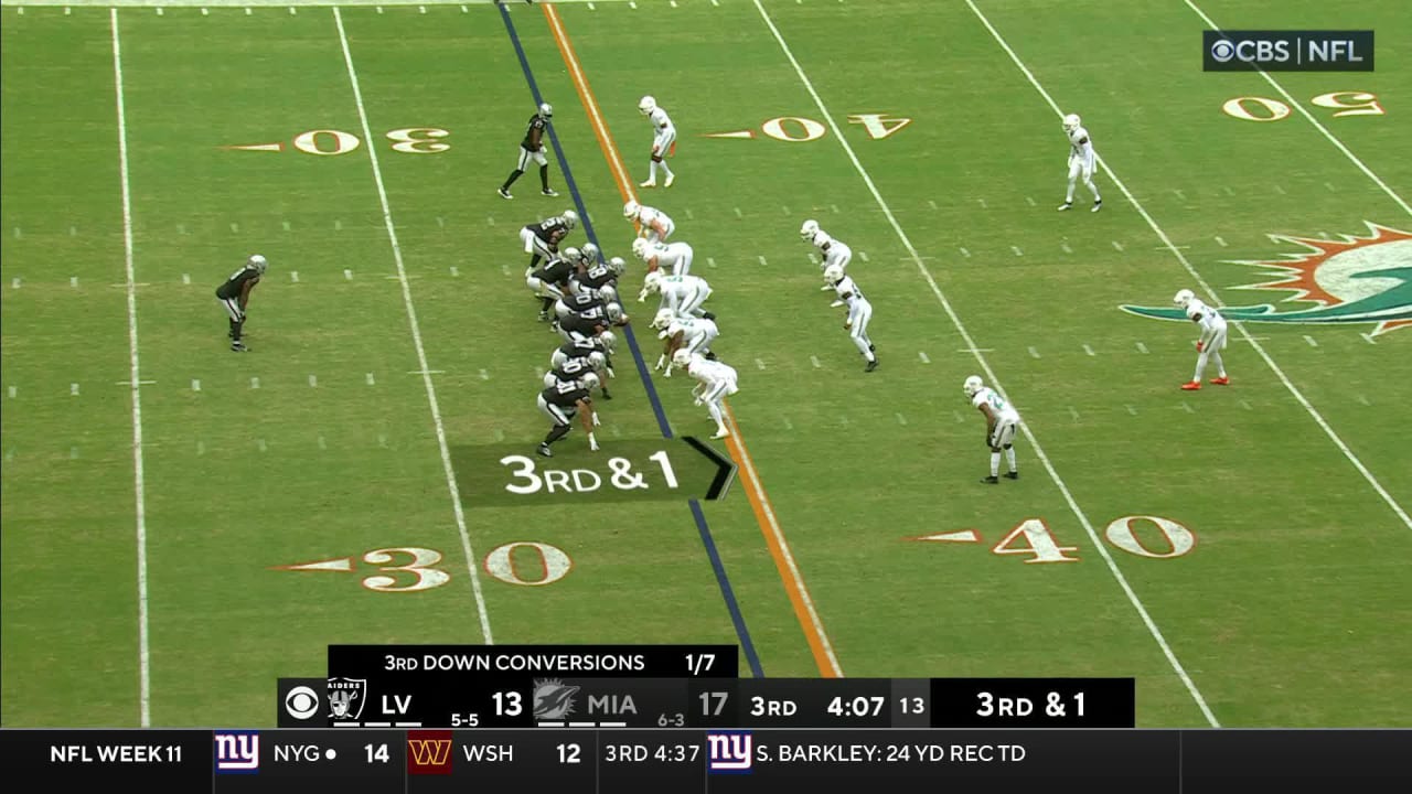 Las Vegas Raiders miss out on chance for flea-flicker deep ball to wide ...
