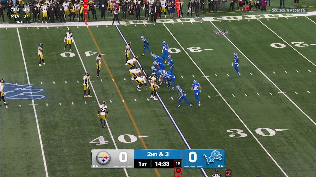 Pittsburgh Steelers defensive tackle Keanu Benton gets to Detroit Lions ...