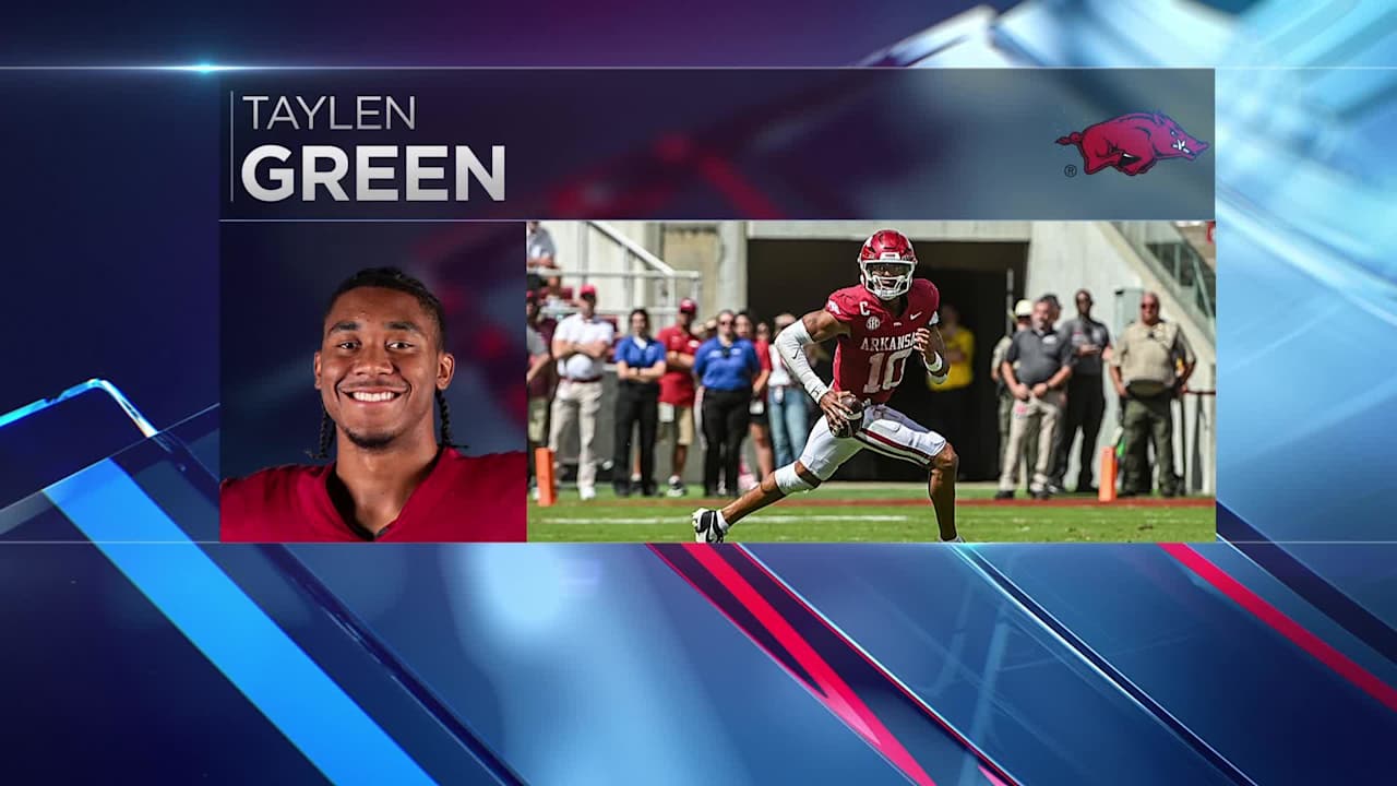 NFL Network's Rhett Lewis: Arkansas Razorbacks quarterback Taylen Green ...