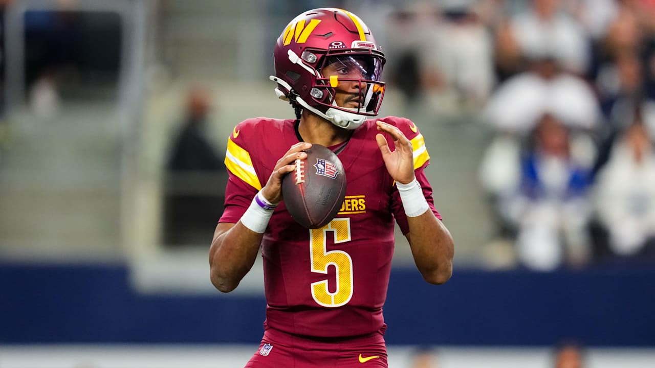 Commanders QB Jayden Daniels avoids serious hamstring injury, but ...