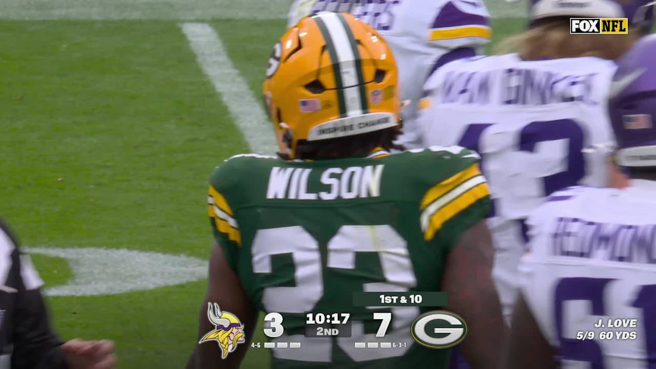 Green Bay Packers running back Emanuel Wilson's best runs from 2-TD ...