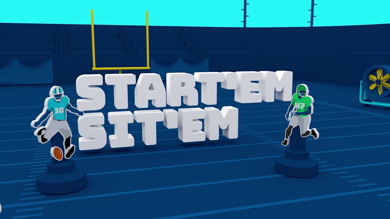 Start 'em, Sit 'em for WRs and RBs Week 9 | 'NFL fantasy Live' David ...