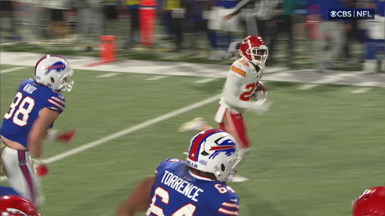 Buffalo Bills quarterback Josh Allen's interception to defensive back ...