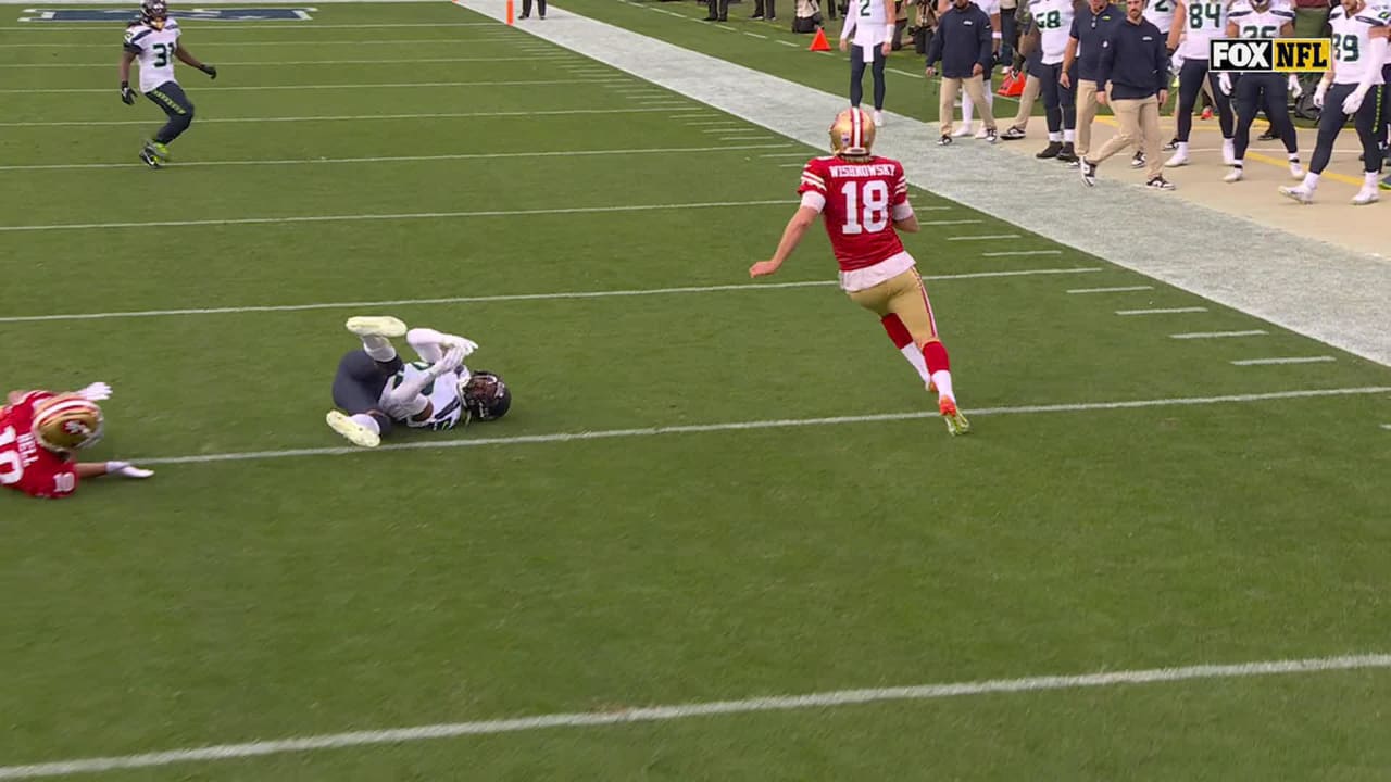 San Francisco 49ers punter Mitch Wishnowsky's long run via fake punt ...