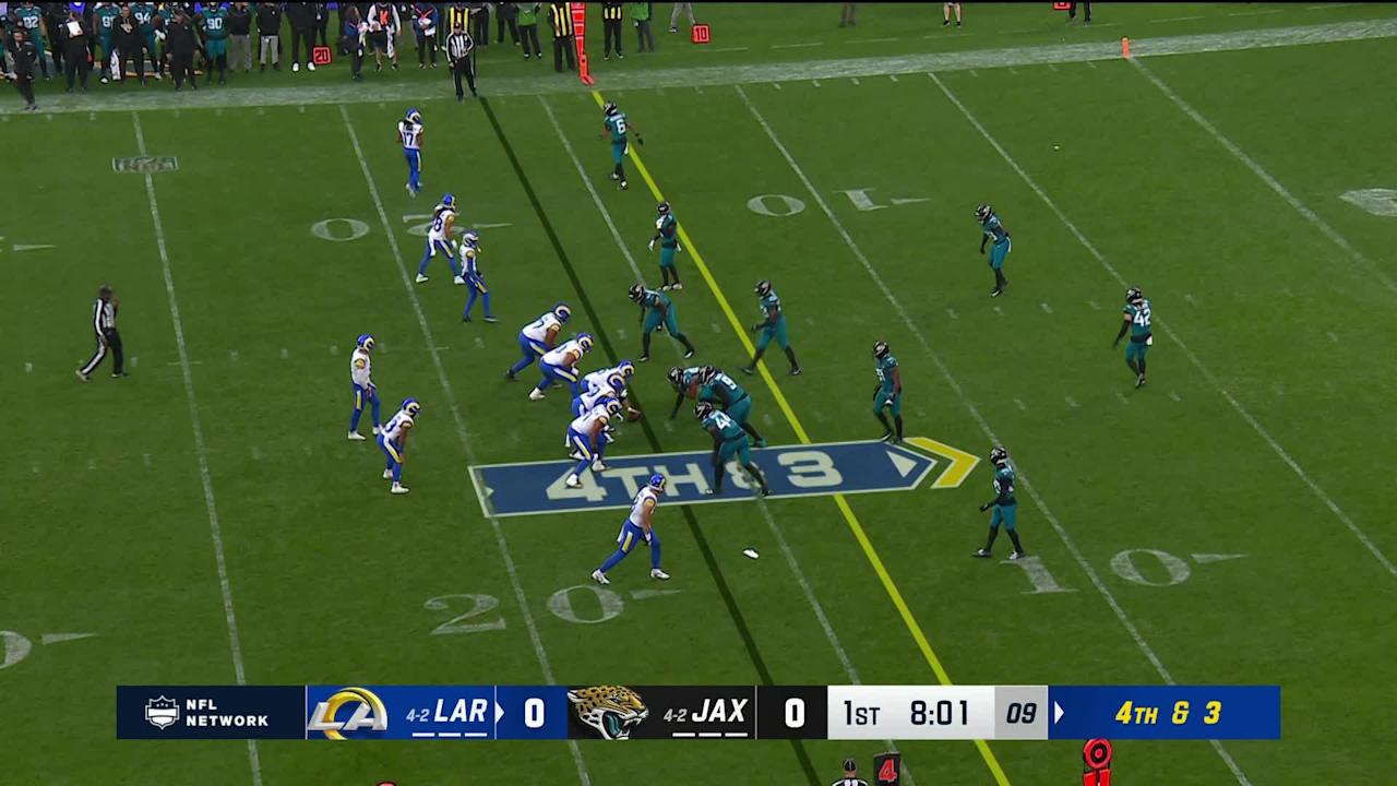 Los Angeles Rams quarterback Matthew Stafford's fourth-down throw to ...