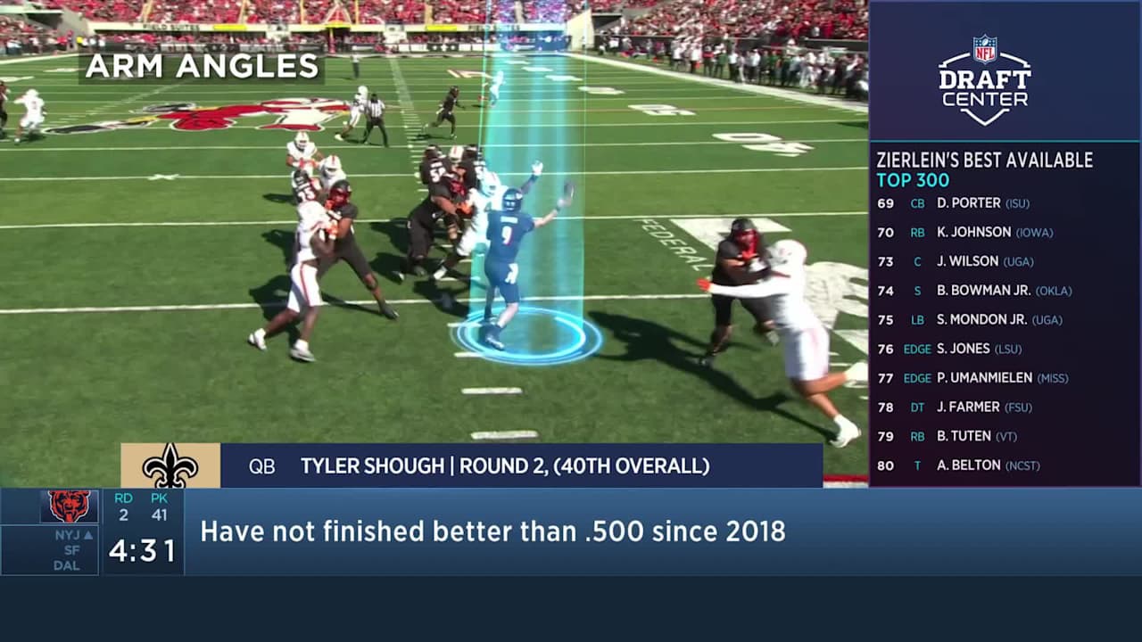 NFL Network's Bucky Brooks and Lance Zierlein analyze quarterback Tyler Shough after being ...