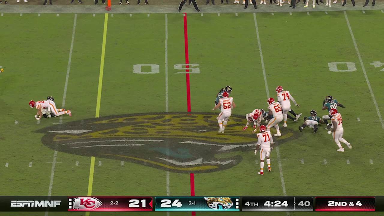 Kansas City Chiefs quarterback Patrick Mahomes places his hand on ...