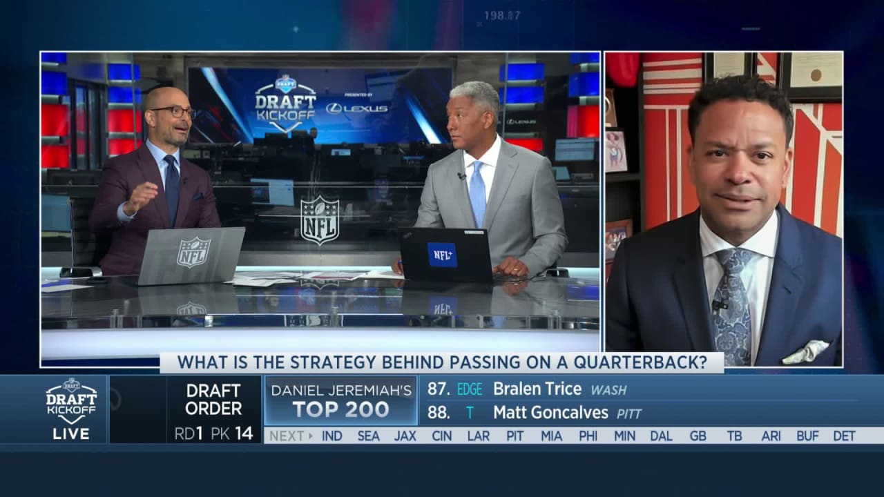 What is the strategy behind passing on a QB? | 'NFL Draft Kickoff'