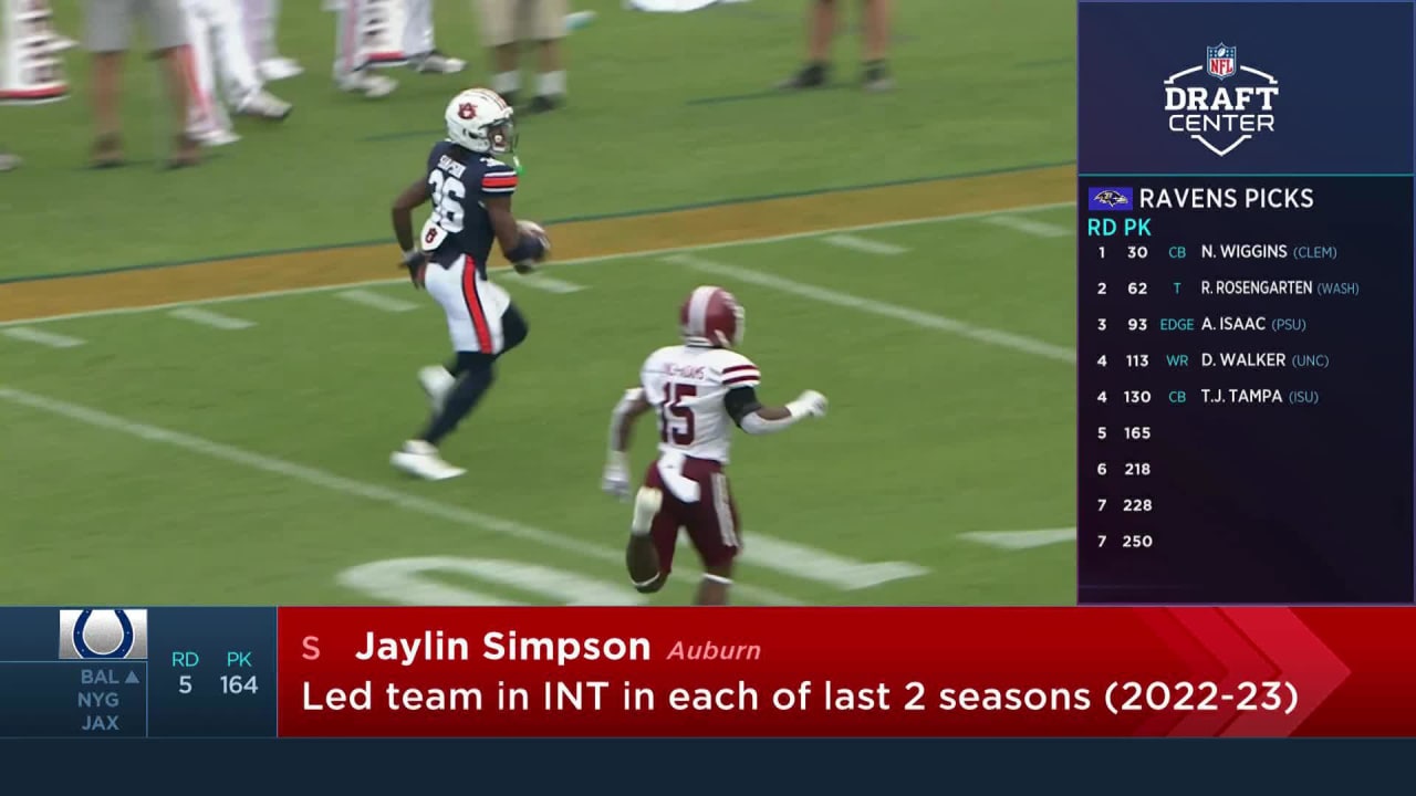 Indianapolis Colts select Auburn Tigers safety Jaylin Simpson with No. 164 pick in 2024 draft