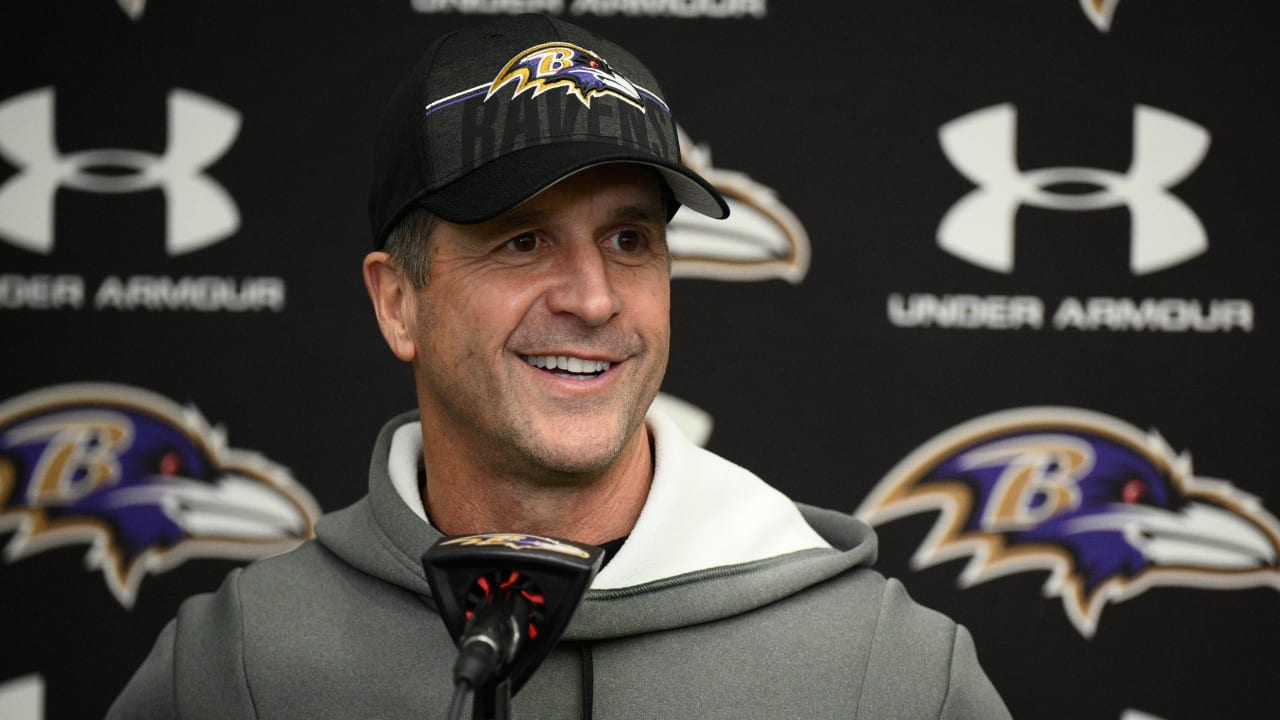 Ravens HC John Harbaugh on brother Jim joining Chargers: 'We play them next year'