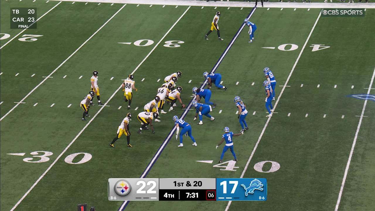 Pittsburgh Steelers quarterback Aaron Rodgers' back-shoulder dime hits ...