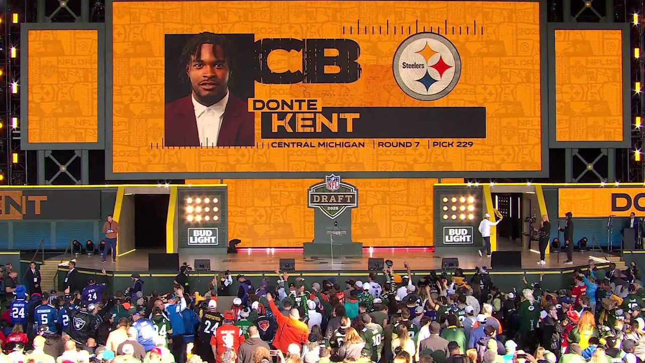 The Pittsburgh Steelers select Central Michigan Chippewas cornerback ...