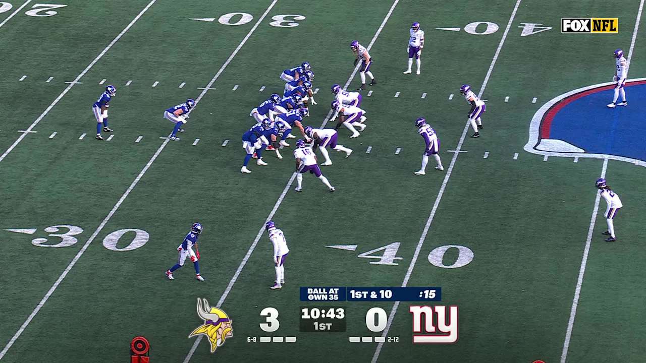 New York Giants running back Tyrone Tracy Jr. explodes through crease ...