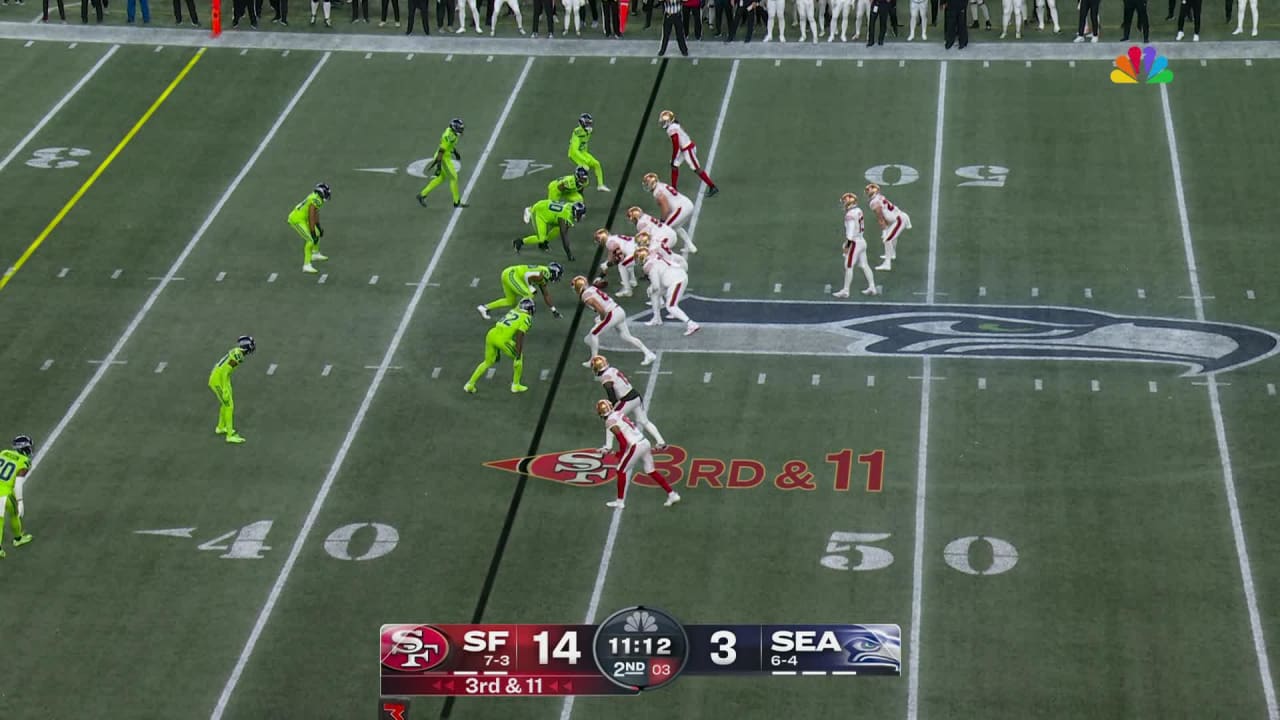 Seattle Seahawks linebacker Darrell Taylor throws San Francisco 49ers ...
