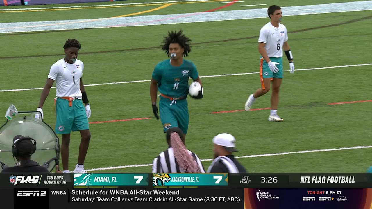 Jacksonville Jaguars Elite wide receiver Brysen Wright races over the ...