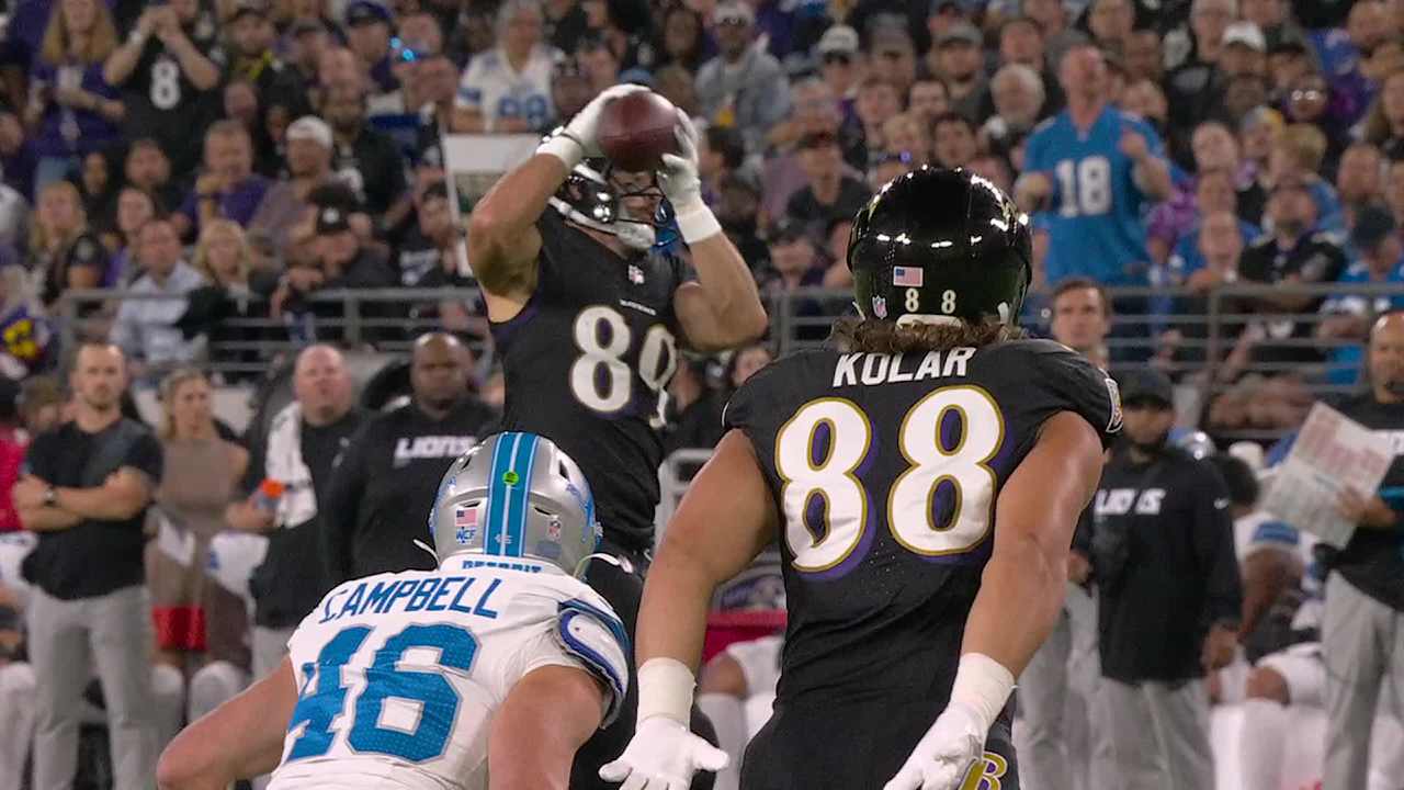 Baltimore Ravens tight end Mark Andrews' first catch of 'Monday Night ...