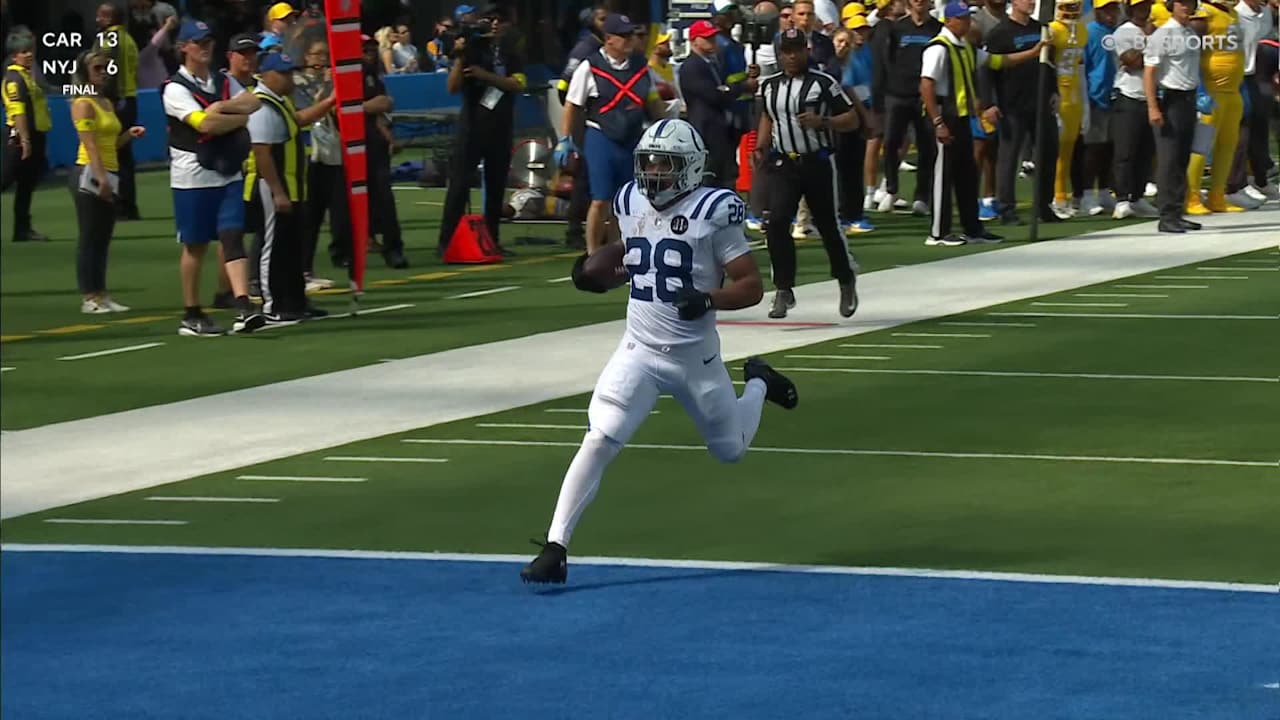 Indianapolis Colts running back Jonathan Taylor's 23-yard TD run opens ...