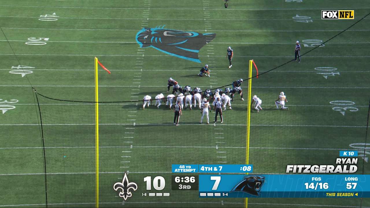 New Orleans Saints field goal block ends in a Carolina Panthers first ...