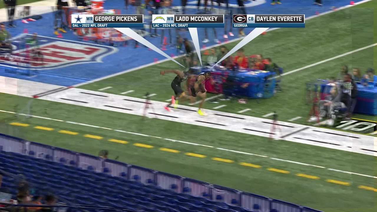 Simulcam: Georgia CB Daylen Everette takes on George Pickens and Ladd ...
