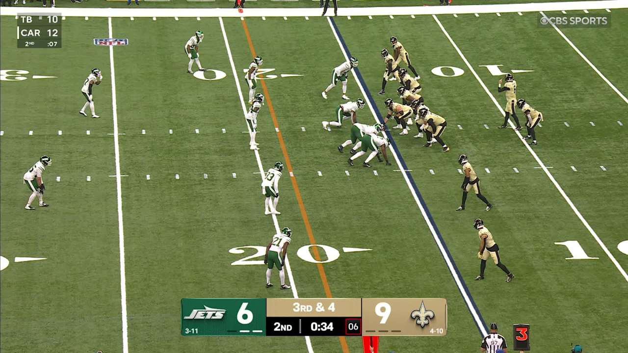 New Orleans Saints quarterback Tyler Shough hits tight end Juwan ...