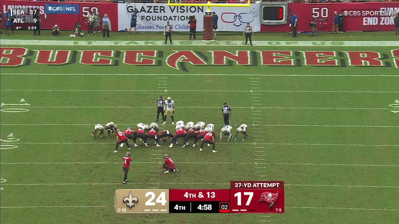 Tampa Bay Buccaneers kicker Chase McLaughlin's field goal trims New ...