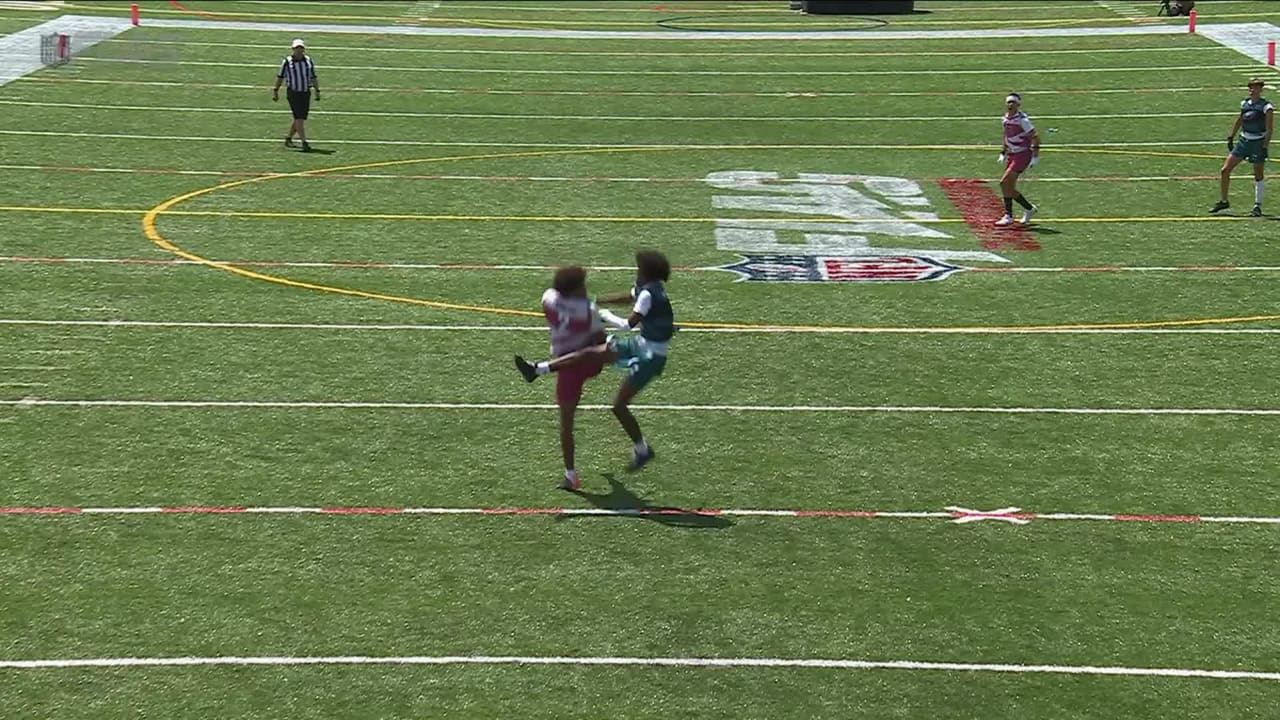 Tucson Turf Zerek Sidney intercepts deep pass for Tucson Turf