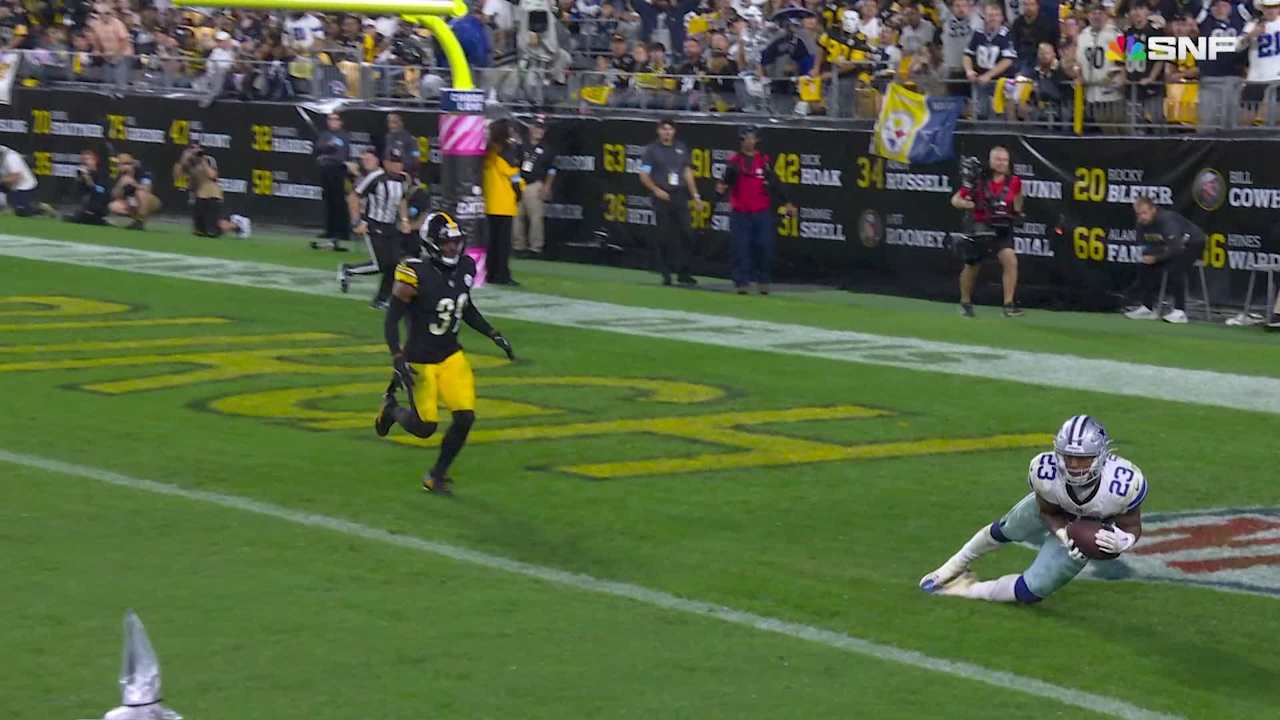 Dallas Cowboys quarterback Dak Prescott flees pocket for 22-yard ...