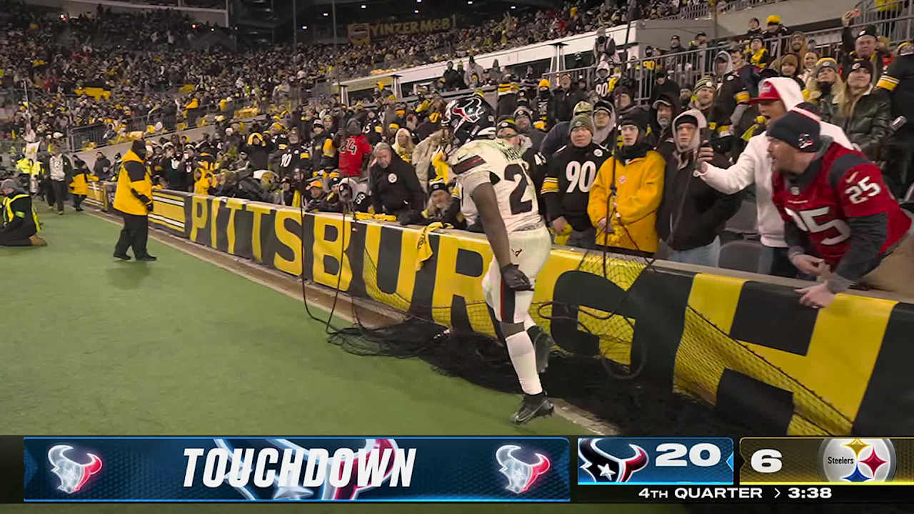 Houston Texans running back Woody Marks breaks into the end zone on 13 ...