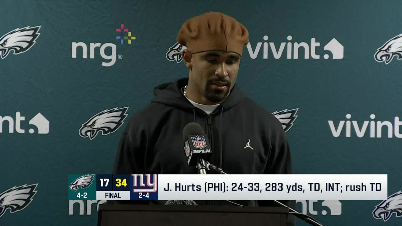 Philadelphia Eagles quarterback Jalen Hurts details Eagles second loss ...