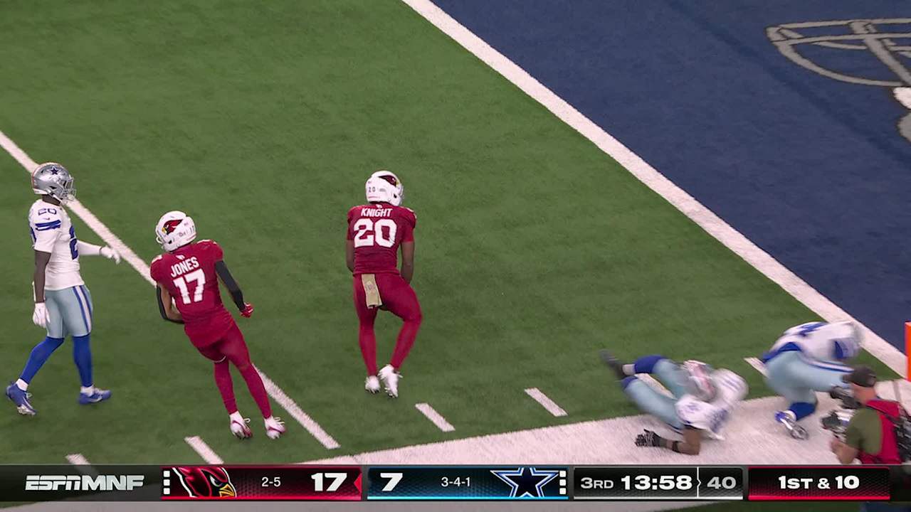 Arizona Cardinals running back Bam Knight BURSTS into to the red zone ...