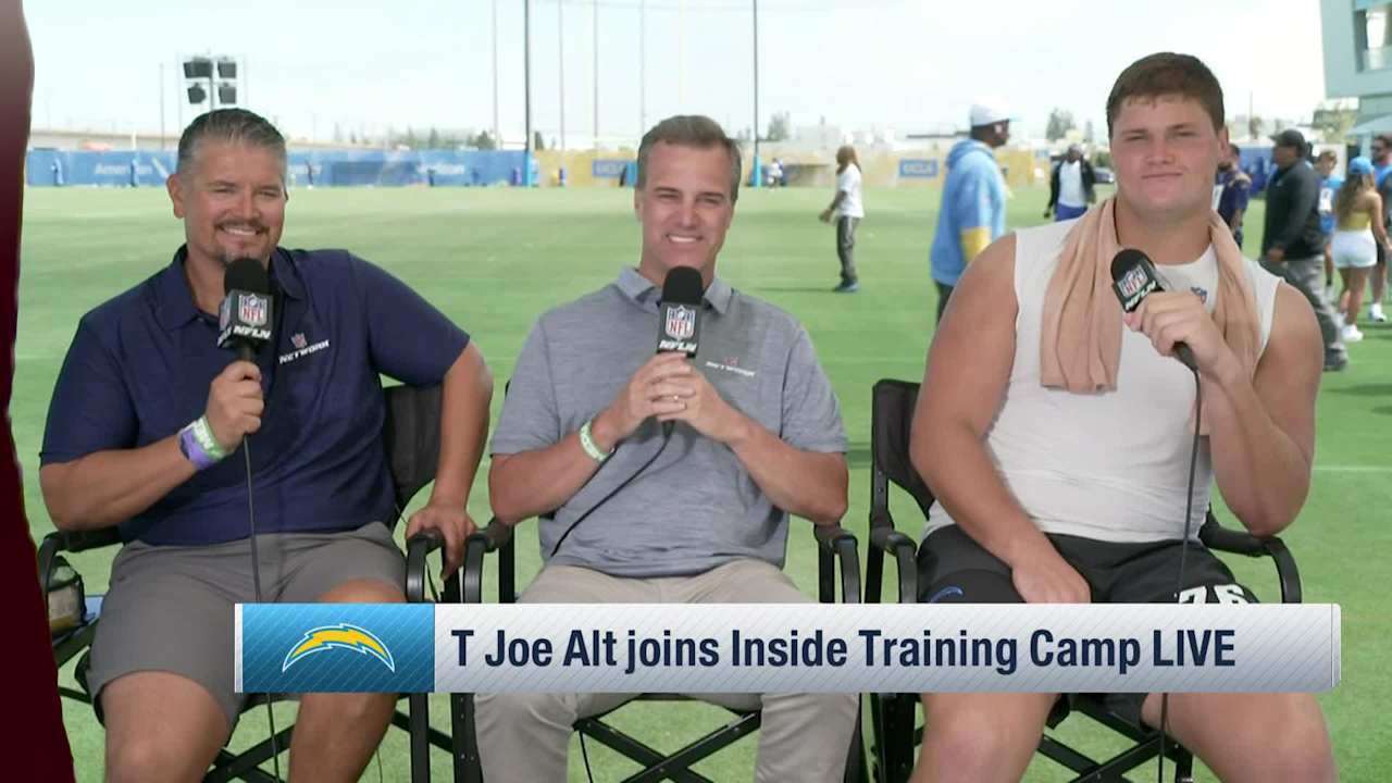 Los Angeles Chargers offensive tackle Joe Alt joins 'Inside Training ...