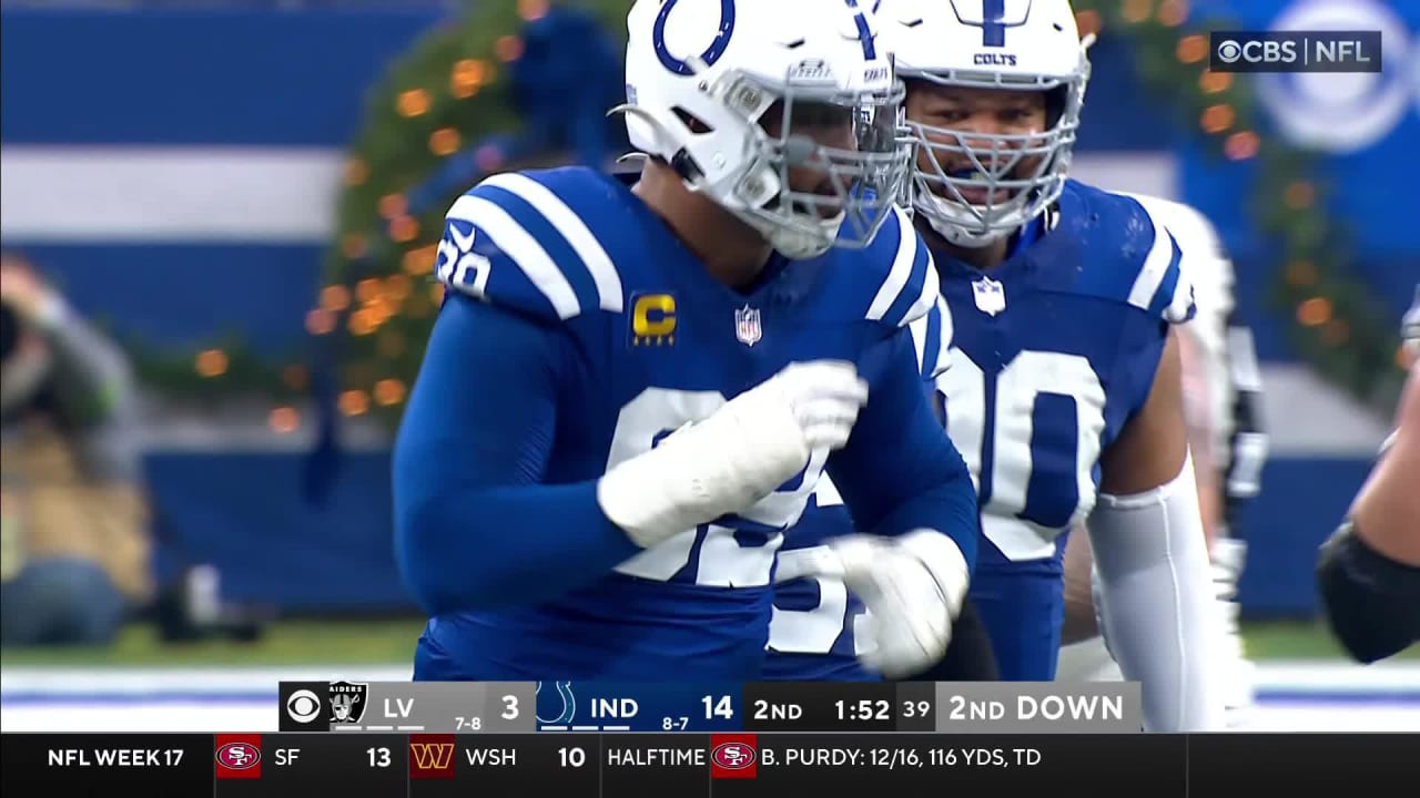 Indianapolis Colts defensive tackle DeForest Buckner snags the 60th ...