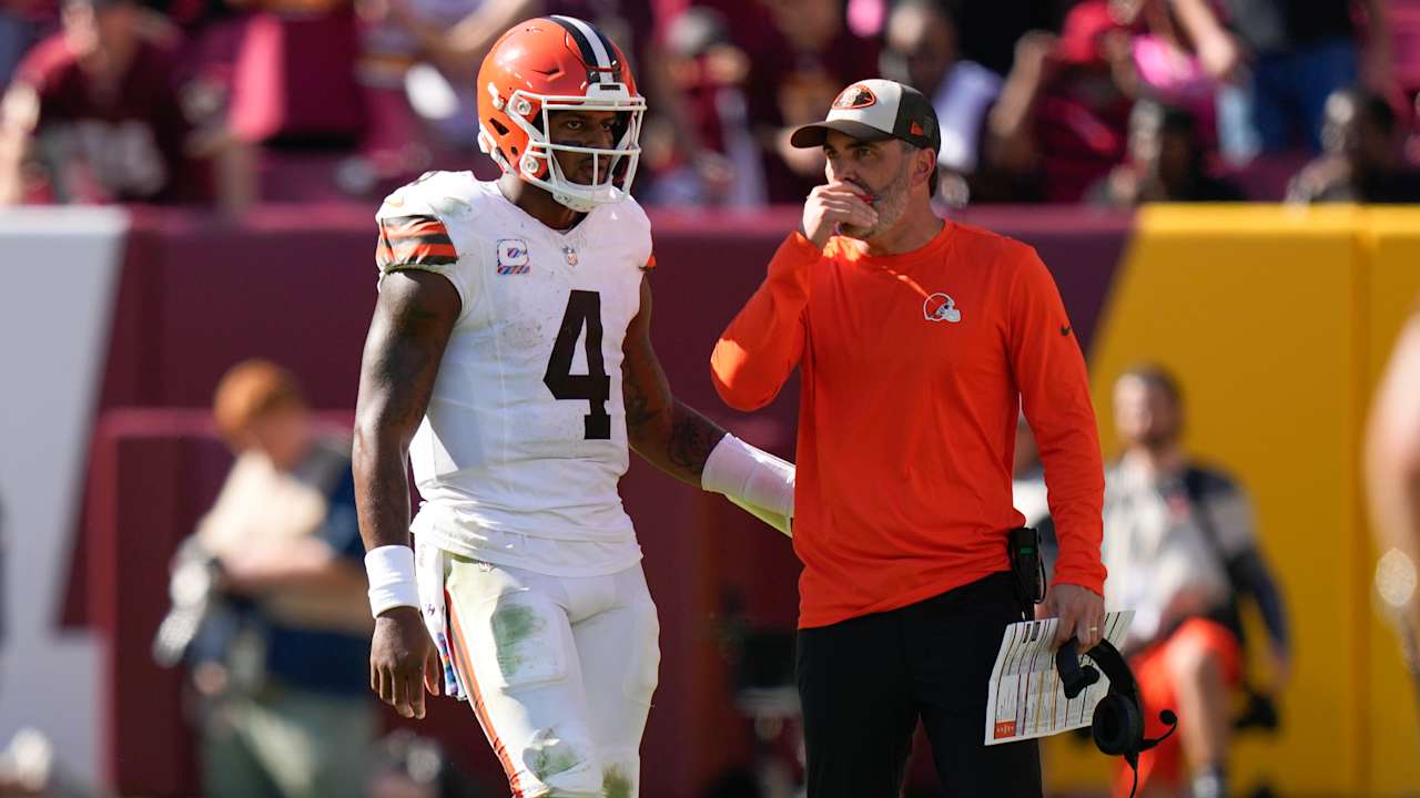 Browns HC Kevin Stefanski says 'we're not changing QBs' after Deshaun Watson's poor game in loss