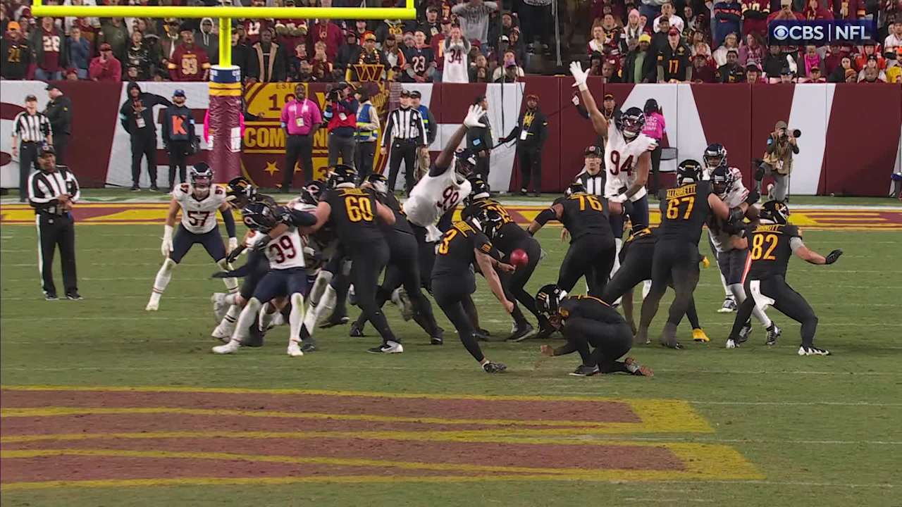 Chicago Bears defensive lineman Gervon Dexter's blocked FG vs ...