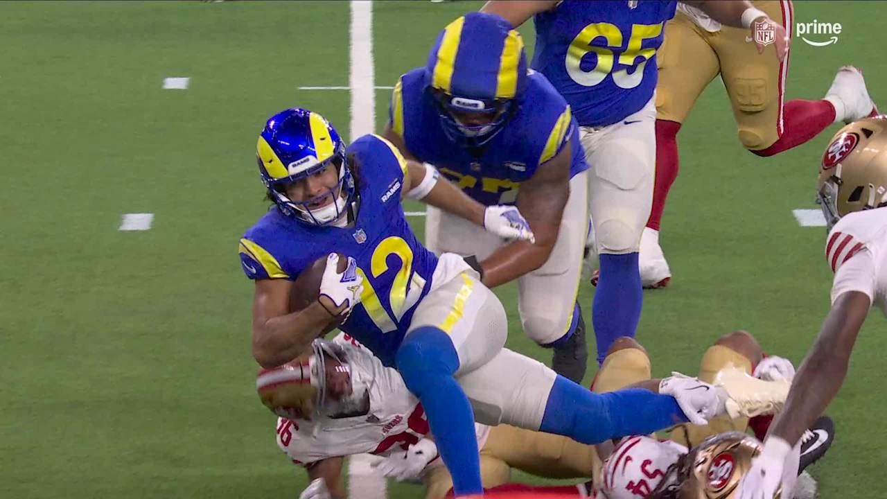 Los Angeles Rams wide receiver Puka Nacua's fifth catch of 'Thursday ...