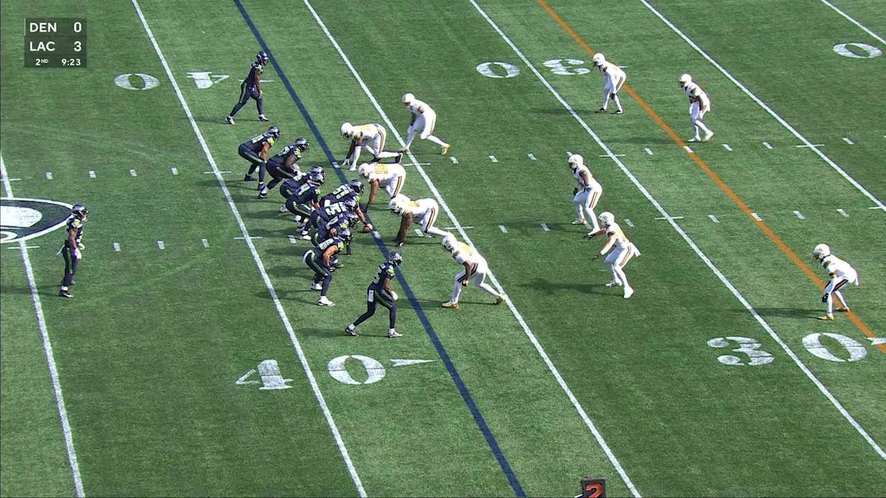 Seattle Seahawks' quarterback Sam Darnold's delivery to tight end AJ ...