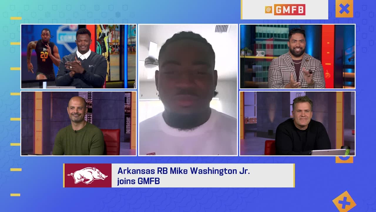 Running back Mike Washington Jr. joins 'GMFB' recaps his 40-yard dash ...